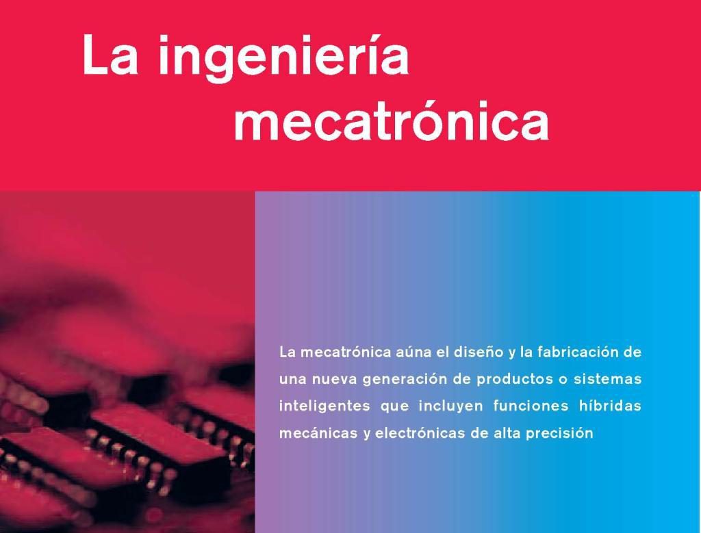 La ingeniería mecatrónica – TÉCNICA INDUSTRIAL